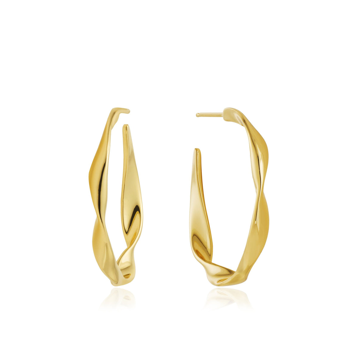 Gold Twist Hoop Earrings – Ania Haie EU