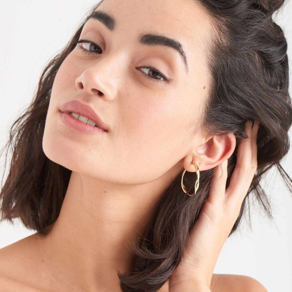 Gold Twist Hoop Earrings – Ania Haie EU