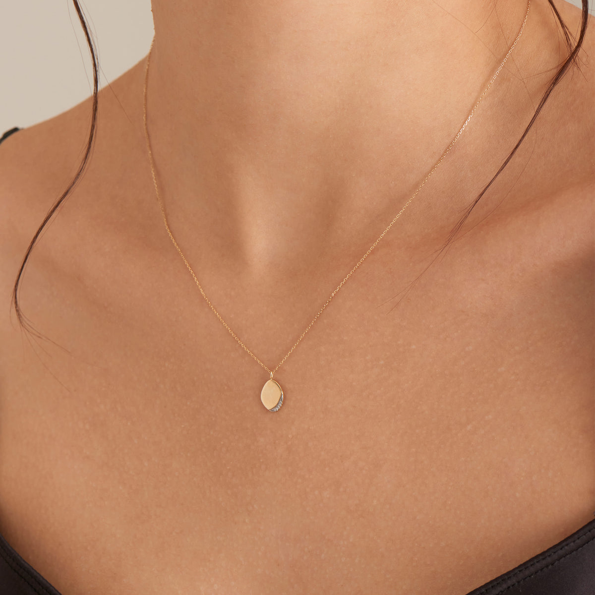 14kt Gold Magma Diamond Pendant Necklace – Ania Haie EU
